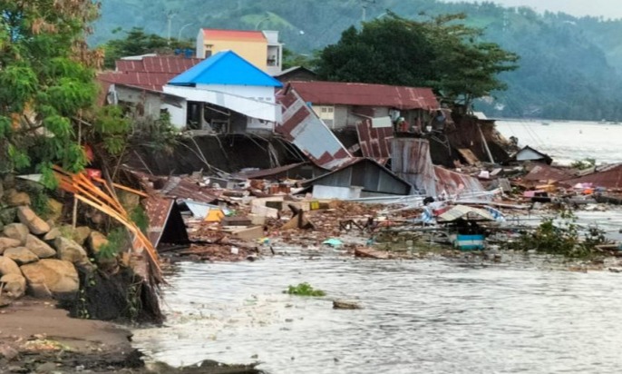Abrasi Minahasa Selatan Sebabkan Ratusan Warga Mengungsi