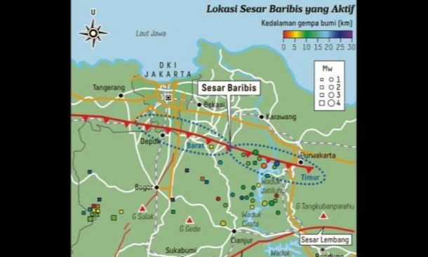 Mewaspadai Keaktifan Sesar Baribis Di Selatan Jakarta