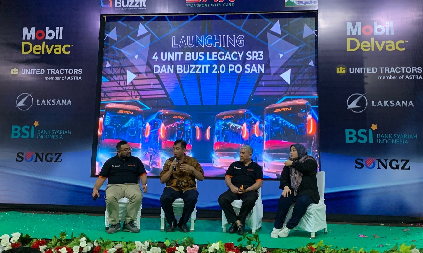 Sambut Digitalisasi PO. SAN Luncurkan Bus Baru Dan Aplikasi Buzzit