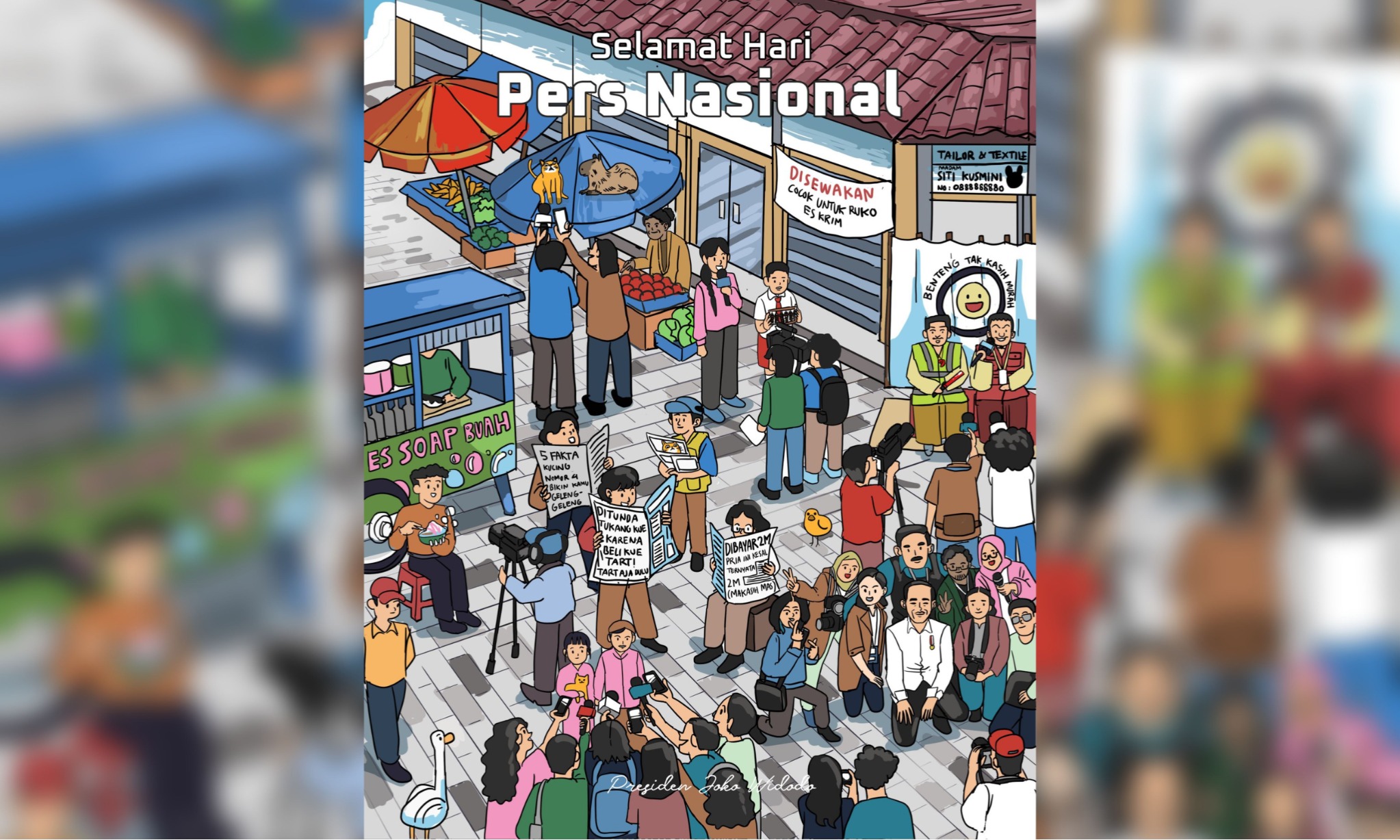 Penuh Arti, Meme Peringatan Hari Pers Nasional 2023 Dari Jokowi