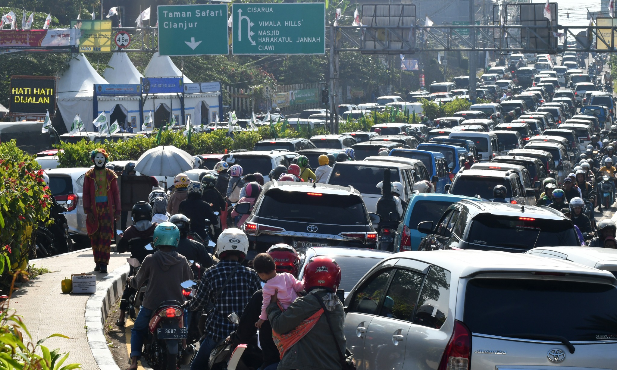 Arus Balik Di Jalur Puncak Berangsur Normal