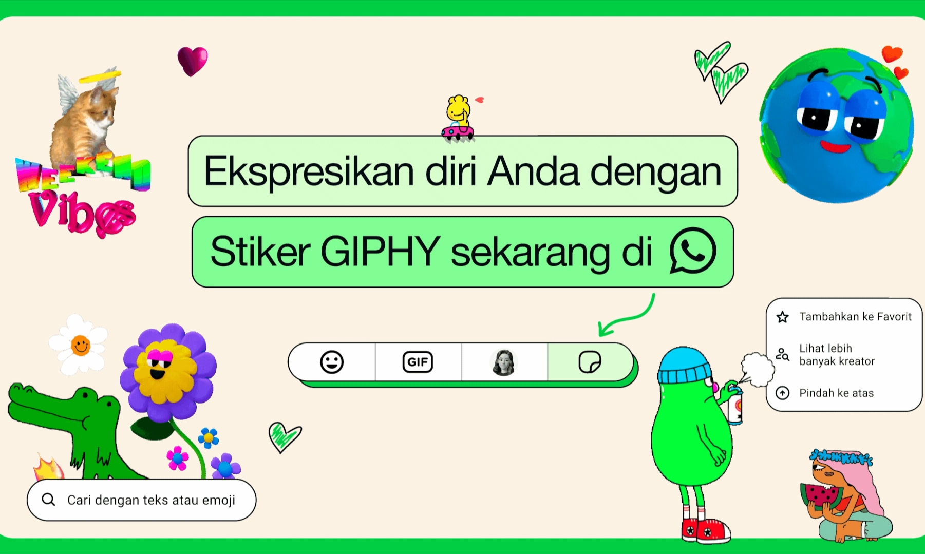 Stiker GIPHY Kini Hadir Secara Resmi Di WhatsApp