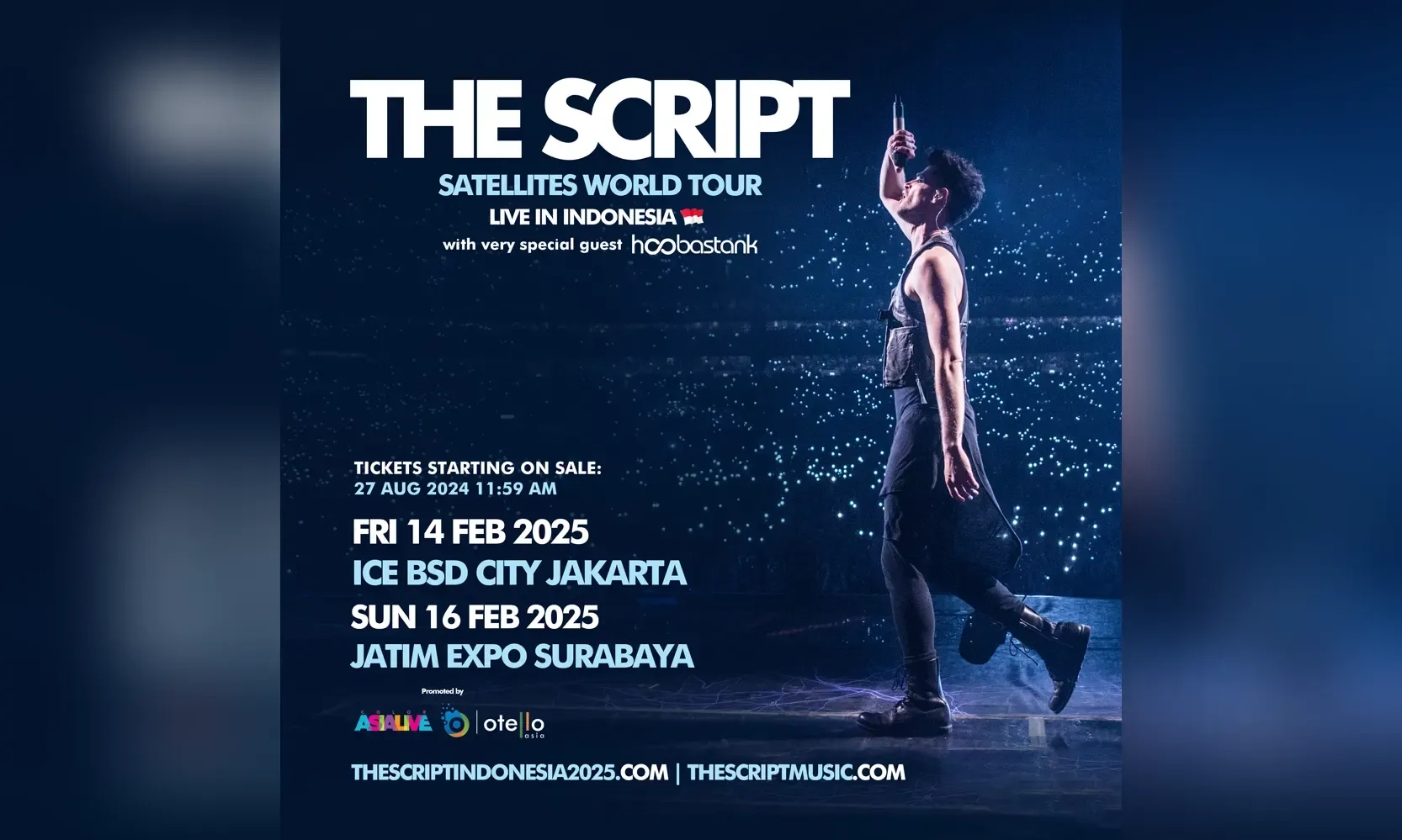 Hoobastank Jadi Pembuka Konser The Script Di Indonesia 2025