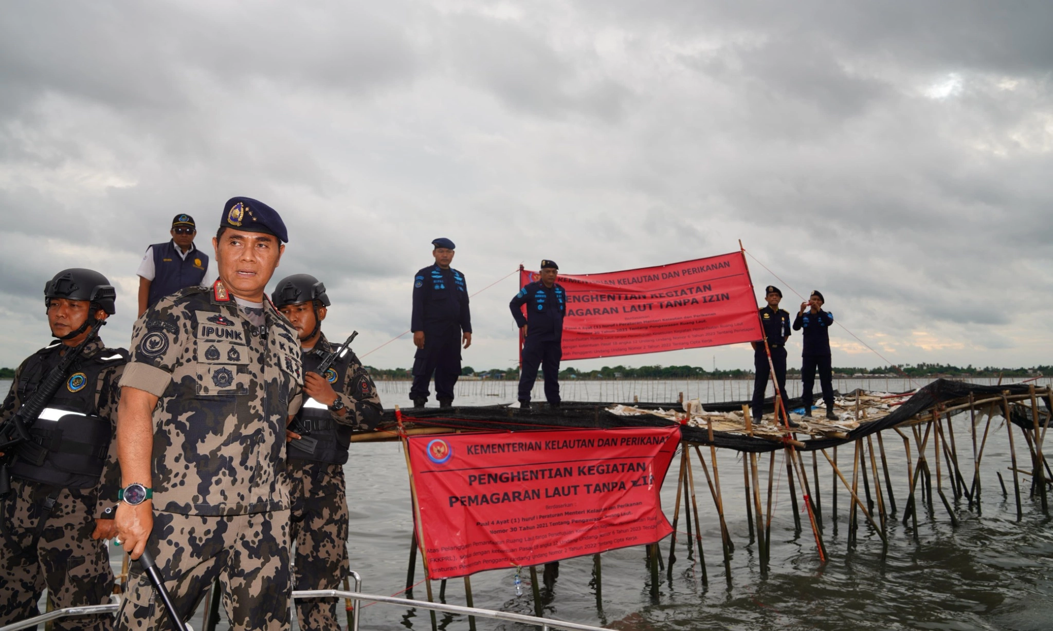 KKP Hentikan Kegiatan Pemagaran Laut Tanpa Izin di Tangerang