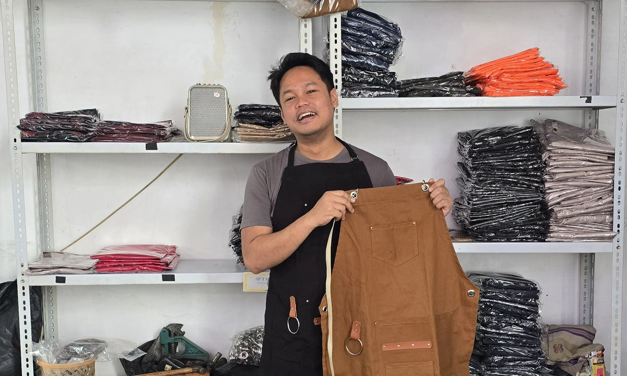 Papastore.bdg Sanggup Jual ribuan Apron per Bulan